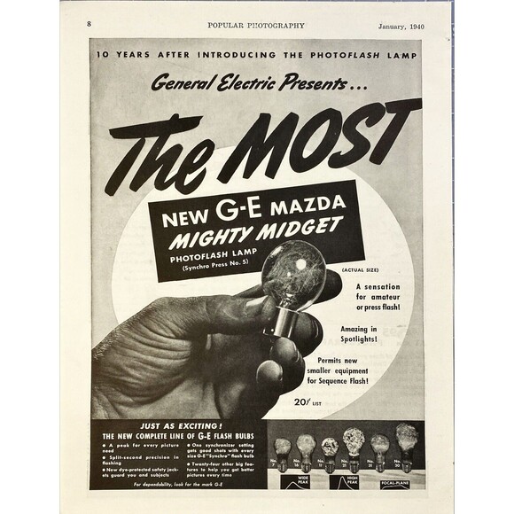 General Electric | Art | General Electric New Ge Mazda Mighty Midget ...